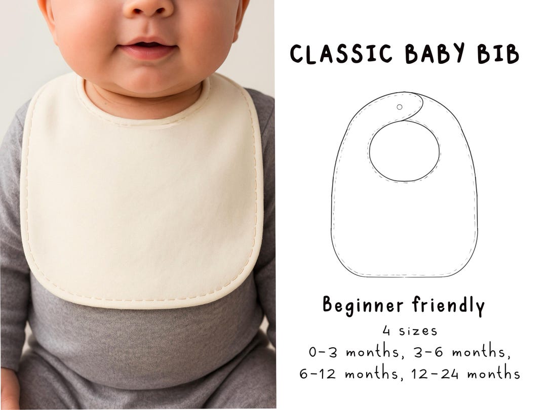 Baby Bib Sewing Pattern Beginner-friendly - Etsy