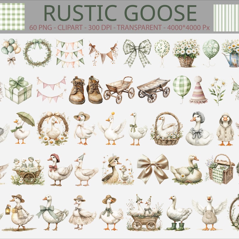 Vintage Country Goose Svg - Etsy