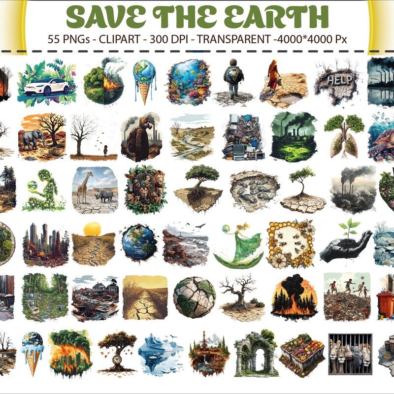 Save the Earth Poster - Etsy