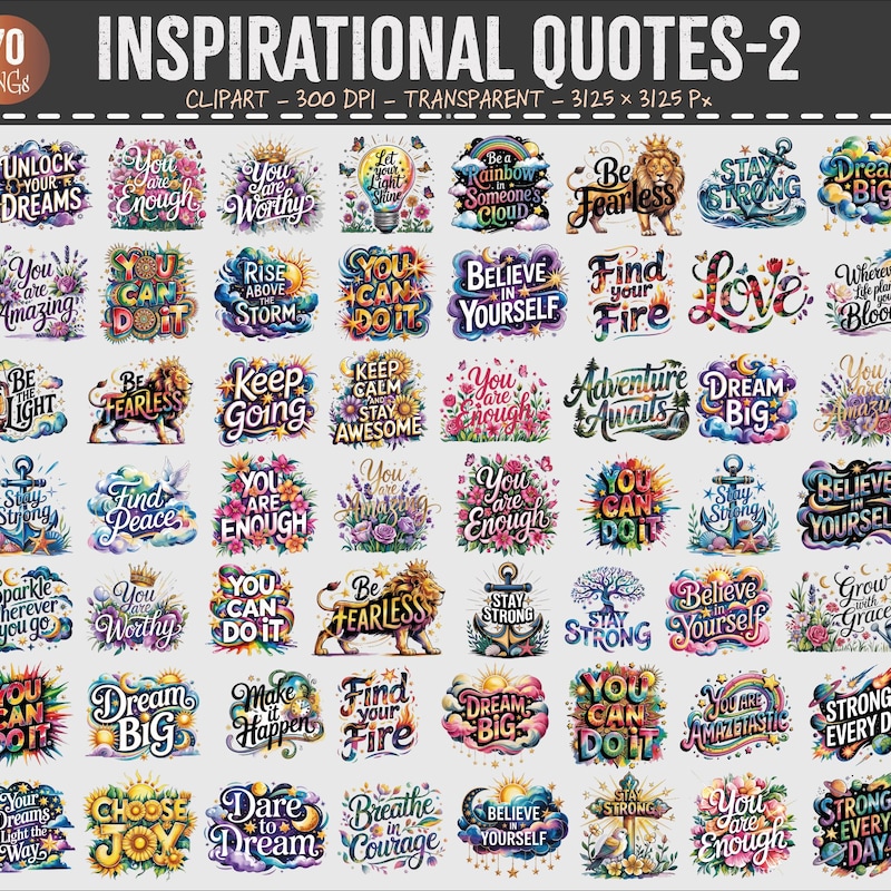 Positive Sayings Designs - Etsy