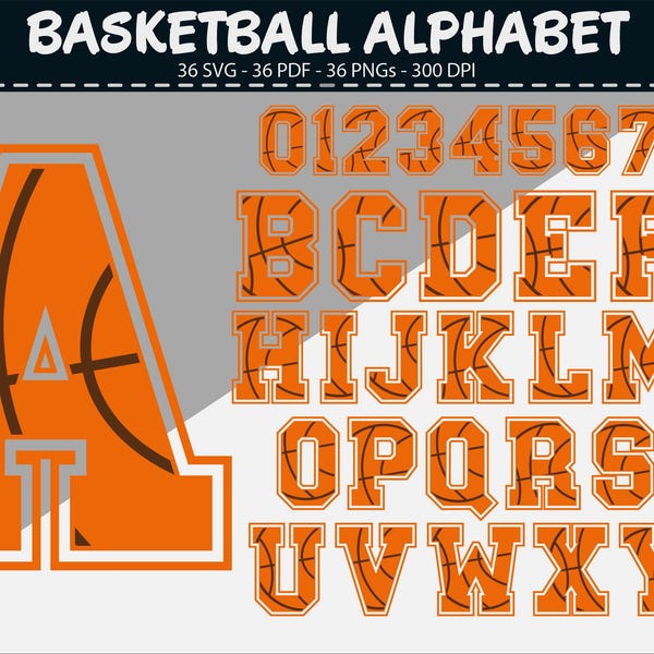 Basketball Font Download - Etsy