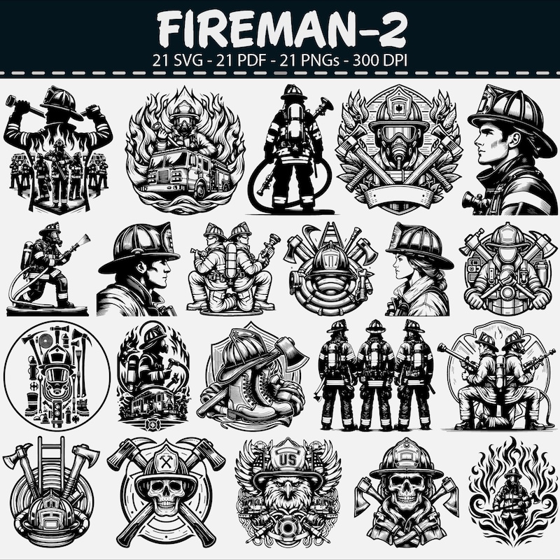 Firefighting Templates - Etsy UK