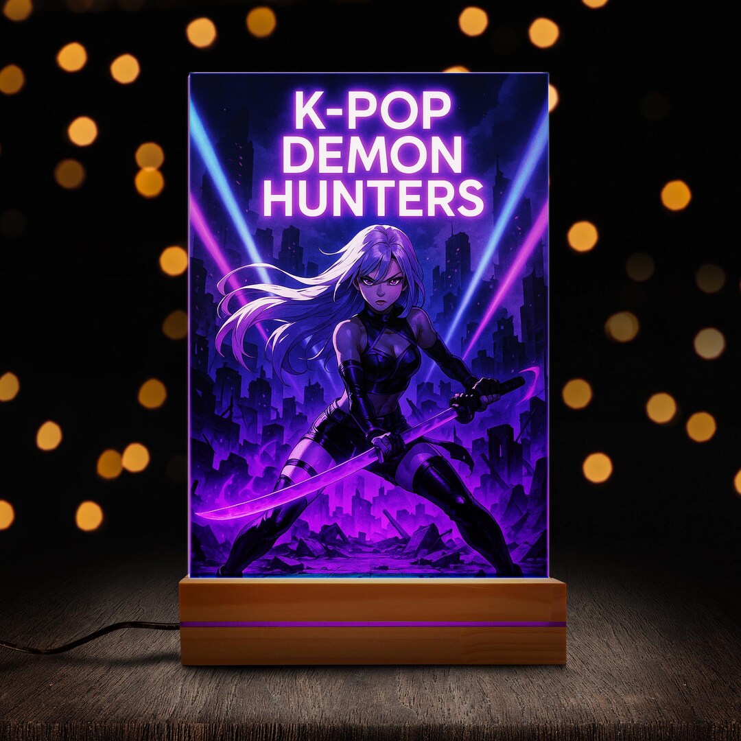 KPOP Demon Hunters Photo Night Light, Custom Anime LED Lamp ...