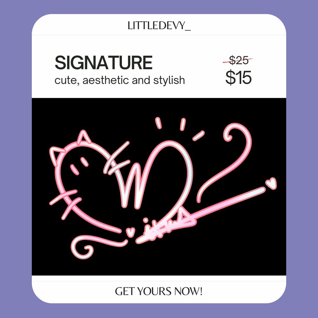 Vtuber Signature / Watermark / Logo / Tattoo Design for Yourself ...