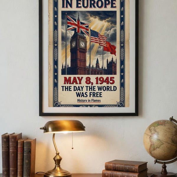 Ve Day Posters - Etsy UK