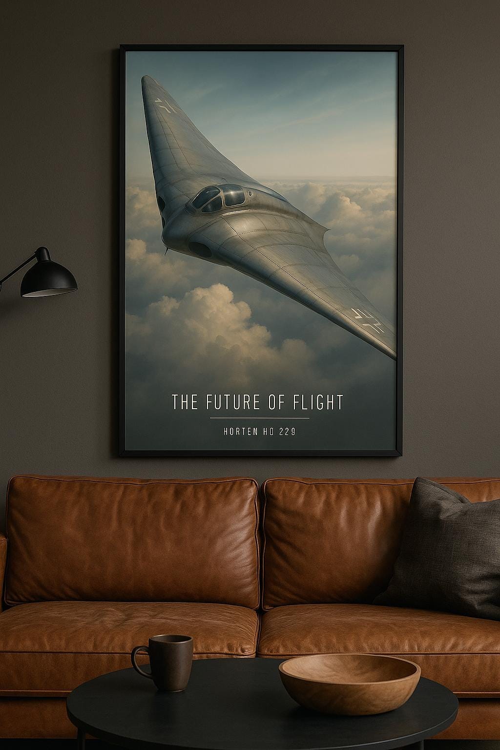 Horten Ho 229 Poster | WWII German Jet Plane Print | Vintage ...