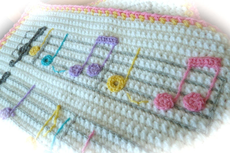 PATTERN Musical Crochet Blanket Pattern - Etsy UK