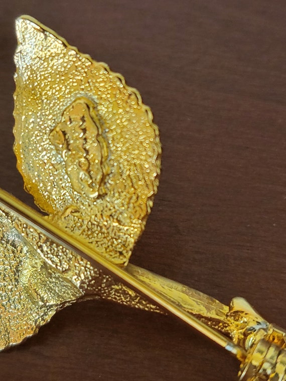 Vintage Giovanni Red Rose Brooch Pin; Mother Day gift… - Gem