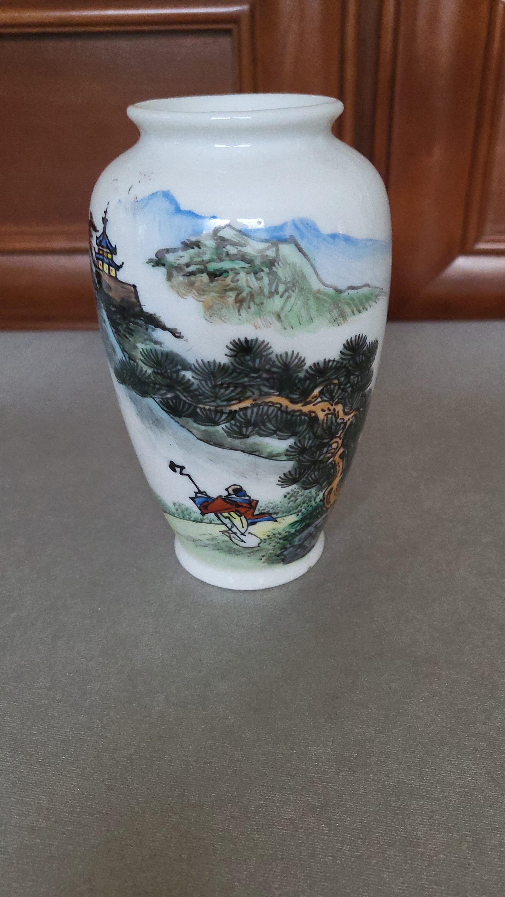 Vintage Chinese Hand Painted Porcelain Vase - Etsy