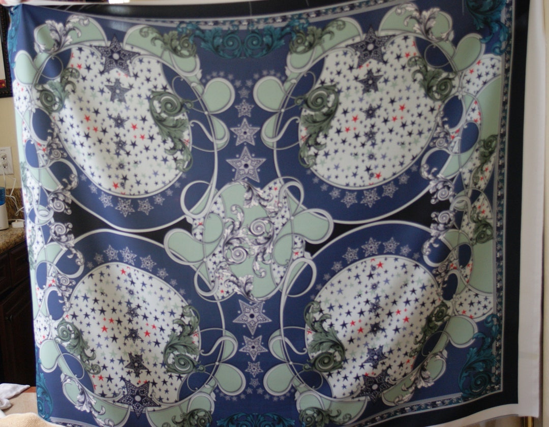 AUTHENTIC Italian Designer Mix Silk Cady Fabric 120 X 140 Sm Made in ...