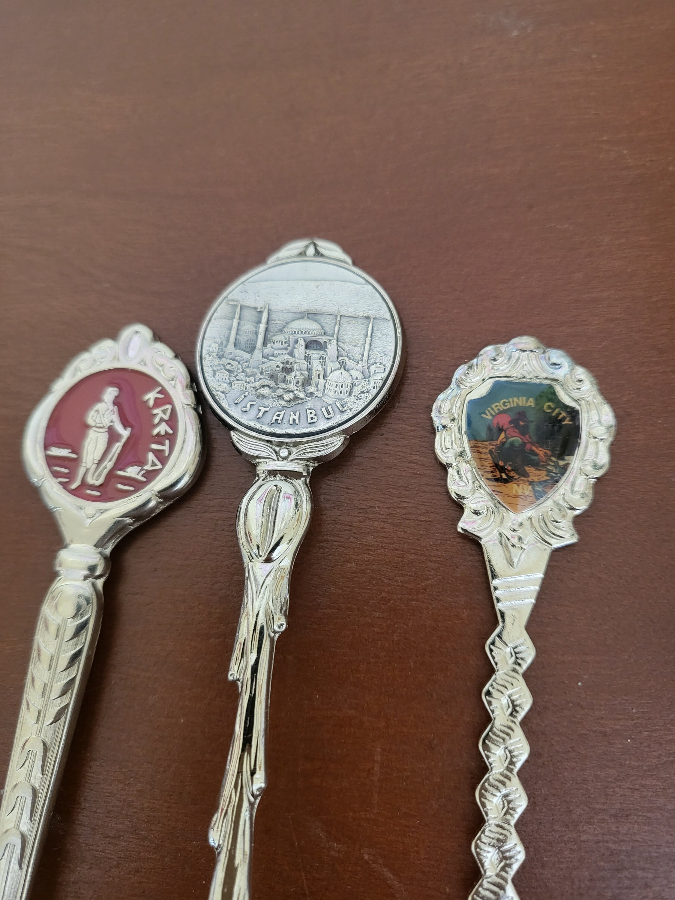 Vintage Souvenir Spoons Collectible Set of 5 Spoons: Kreta - Etsy