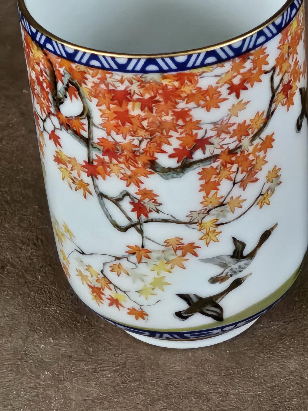 Vintage Kinuko Yamabe Hand Painted Porcelain Tea Sake Cup Birds ...