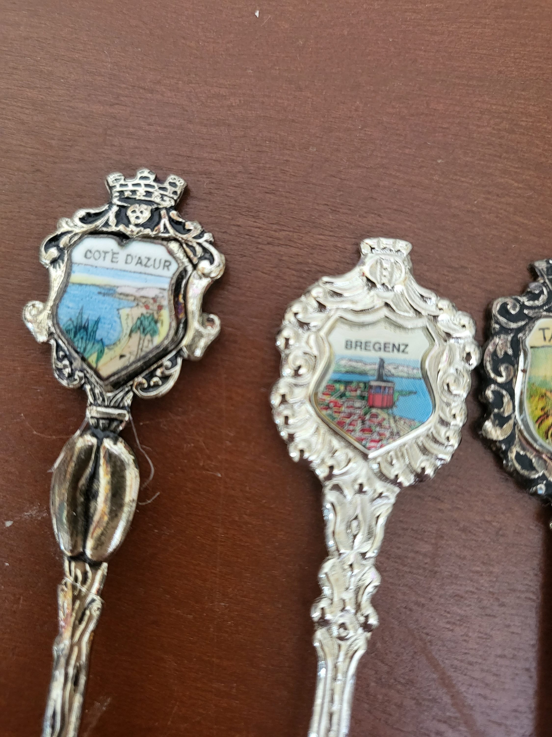 Vintage Souvenir Spoons Collectible Set of 4 Spoons: Cote - Etsy