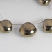 3 Beads: Grade AAA Quality Smooth Pyrite Briolettes, 11x11mm a Pair and ...