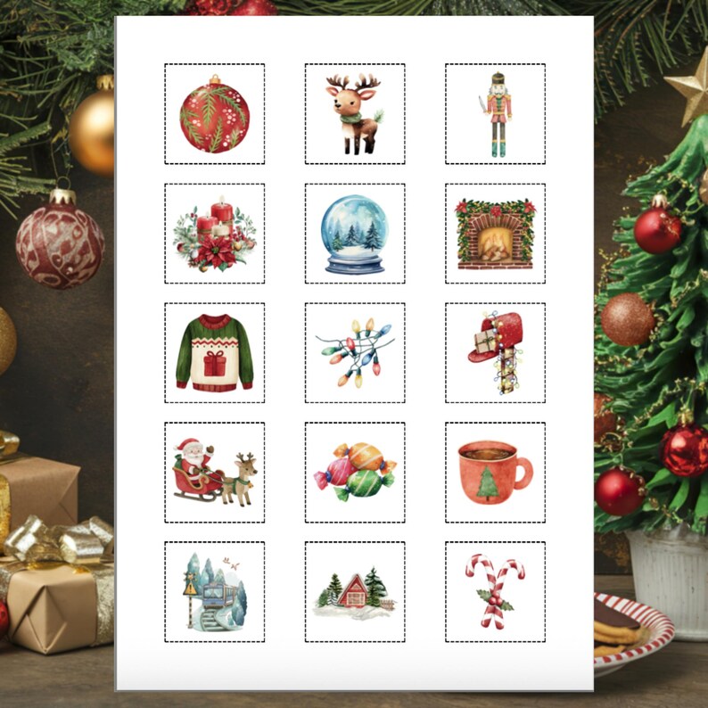 Christmas Memory Game Printable | Kids Matching Game | Holiday Party ...