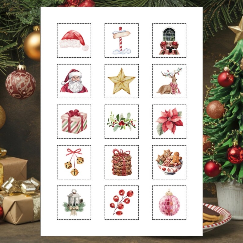 Christmas Memory Game Printable | Kids Matching Game | Holiday Party ...