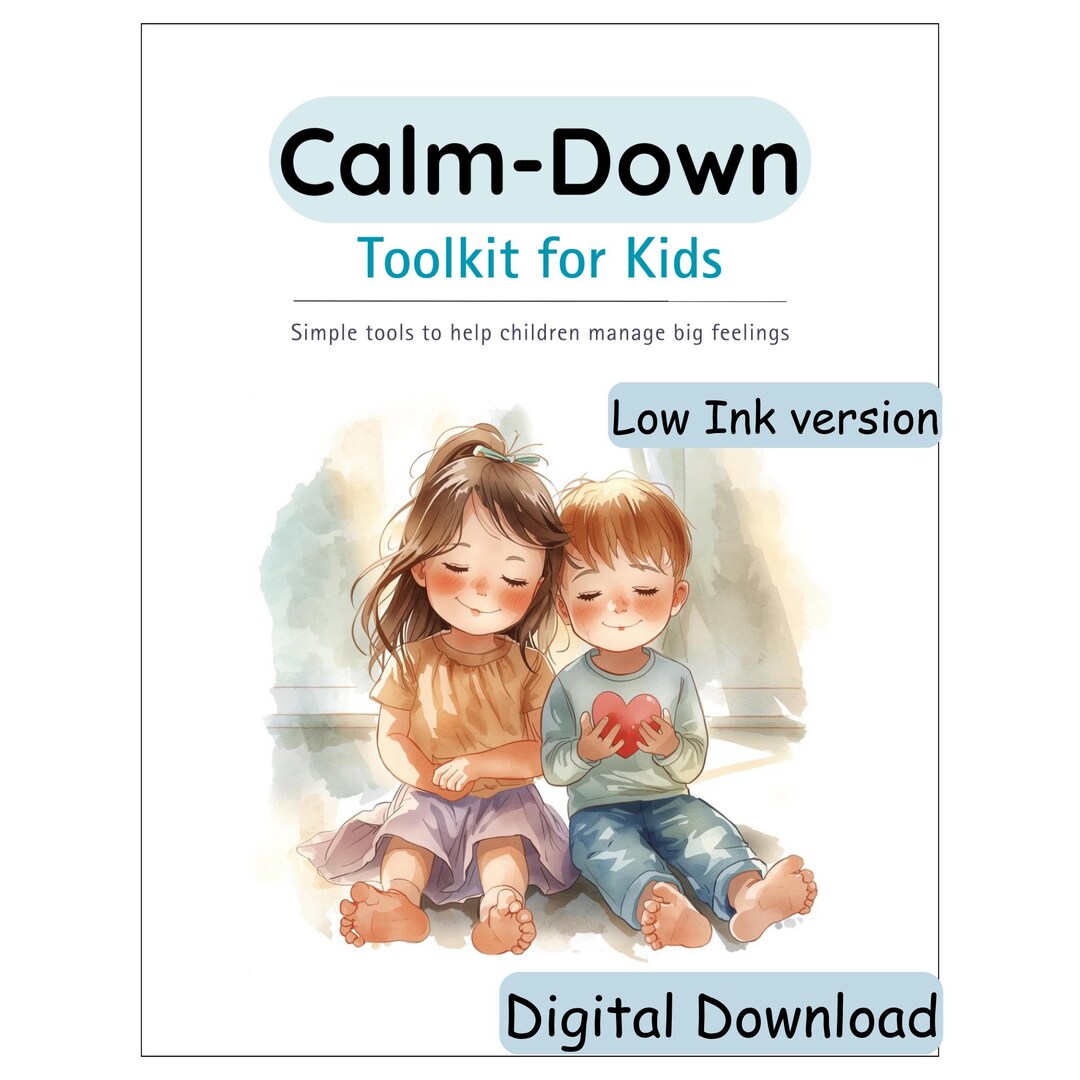 Calm Down Toolkit for Kids | Low Ink Emotional Regulation Printables ...