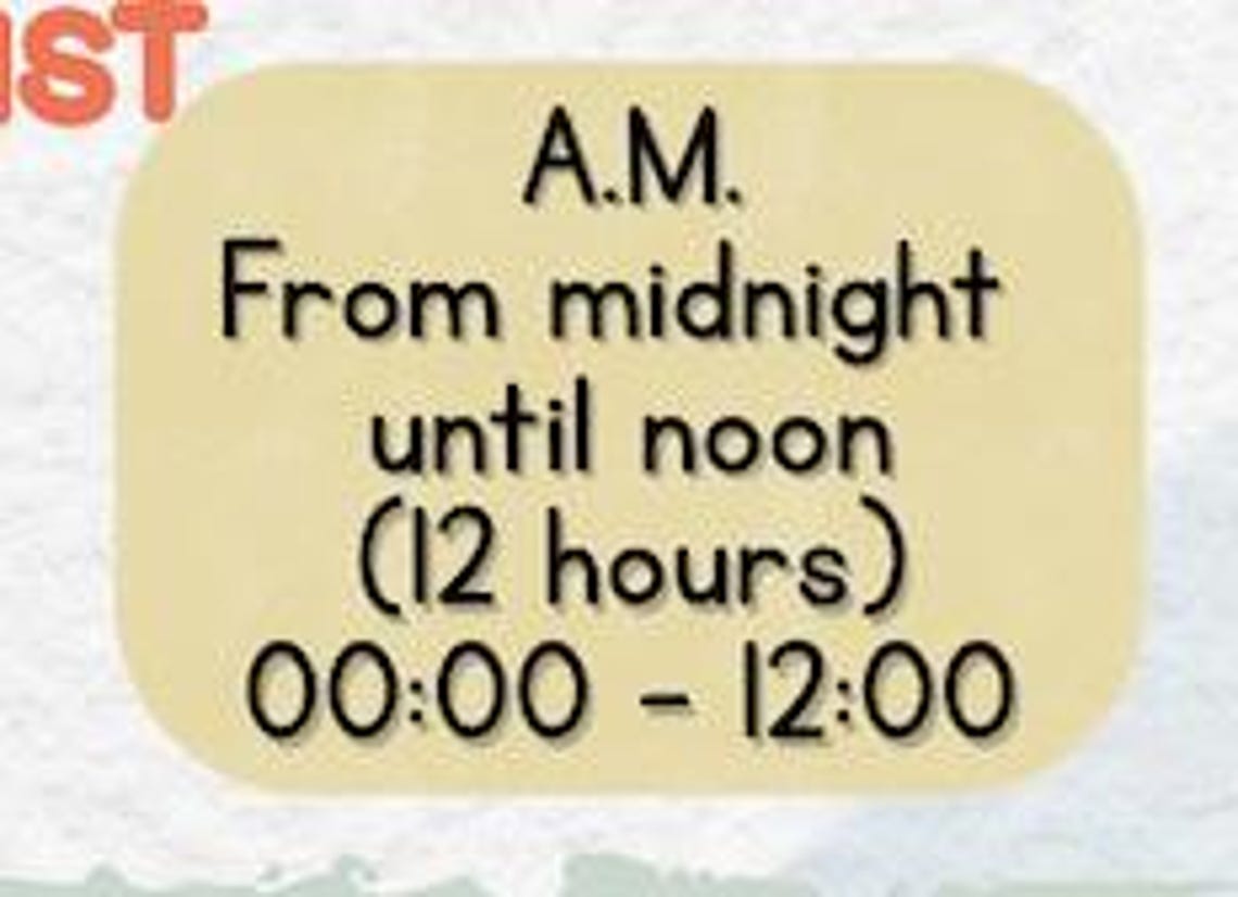 Unicorn Telling Time Poster: Kids Educational Wall Art (digital ...