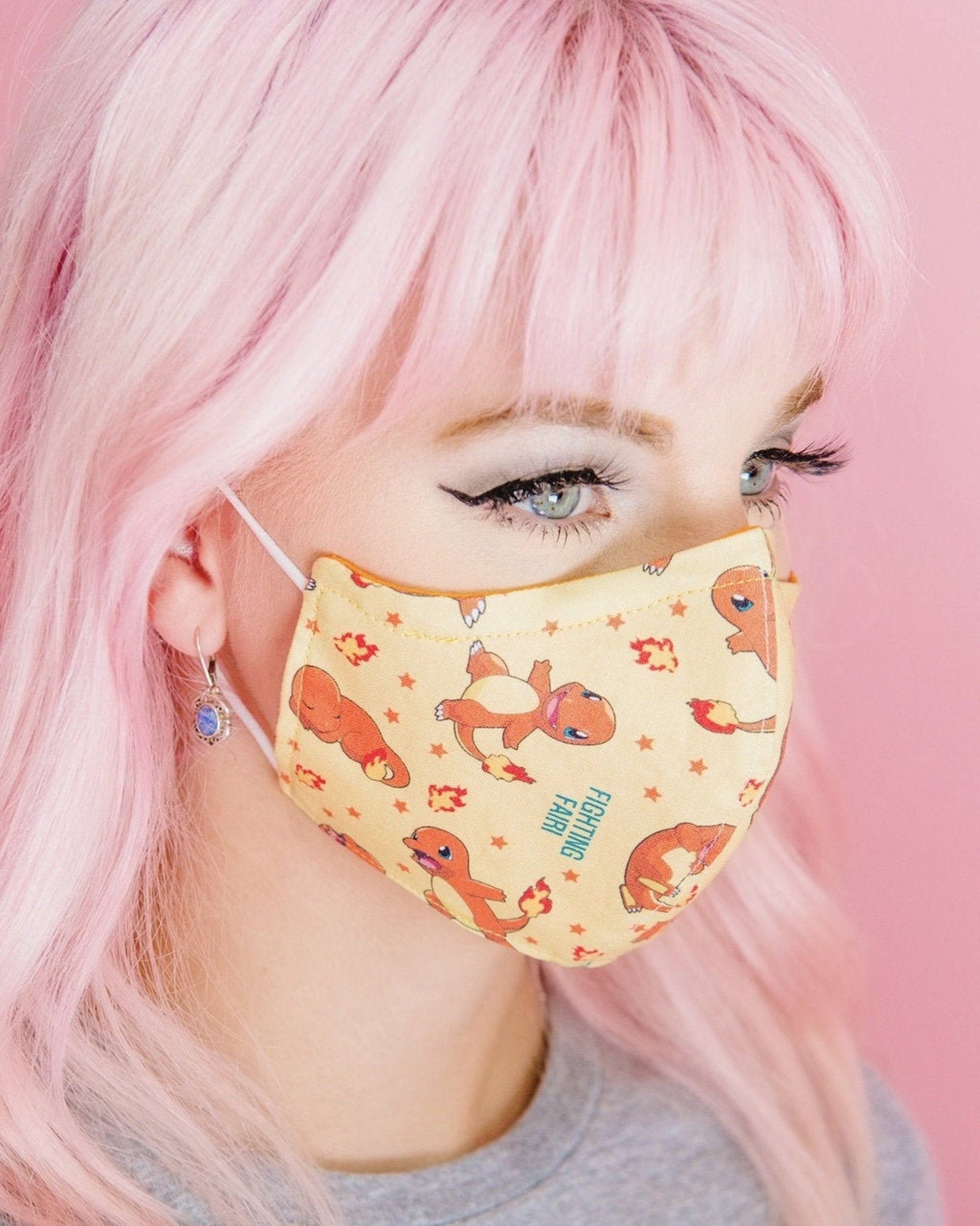 Charmander Pokemon Face Mask - Etsy