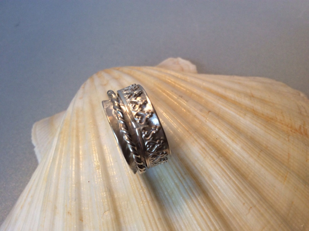 Sterling Silver Spinner Ring - Etsy