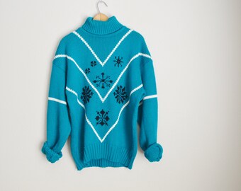 Snowflake sweater | Etsy