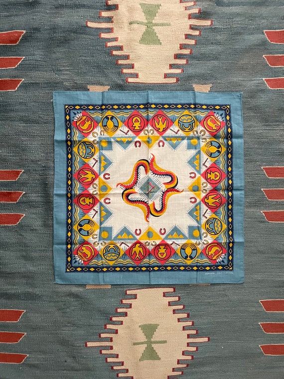 Vintage 80s bandana native - Gem
