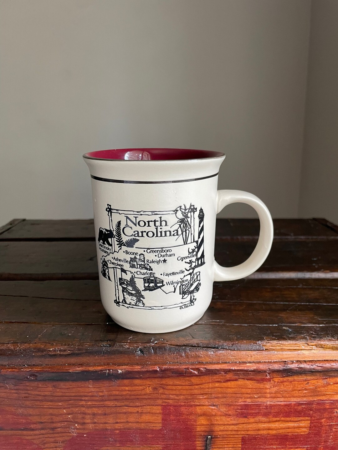 Vintage 90s North Carolina Mug Collectible Cup - Etsy