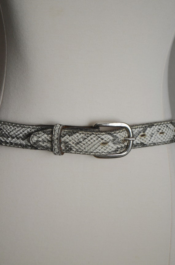 vintage snakeskin style belt - Gem