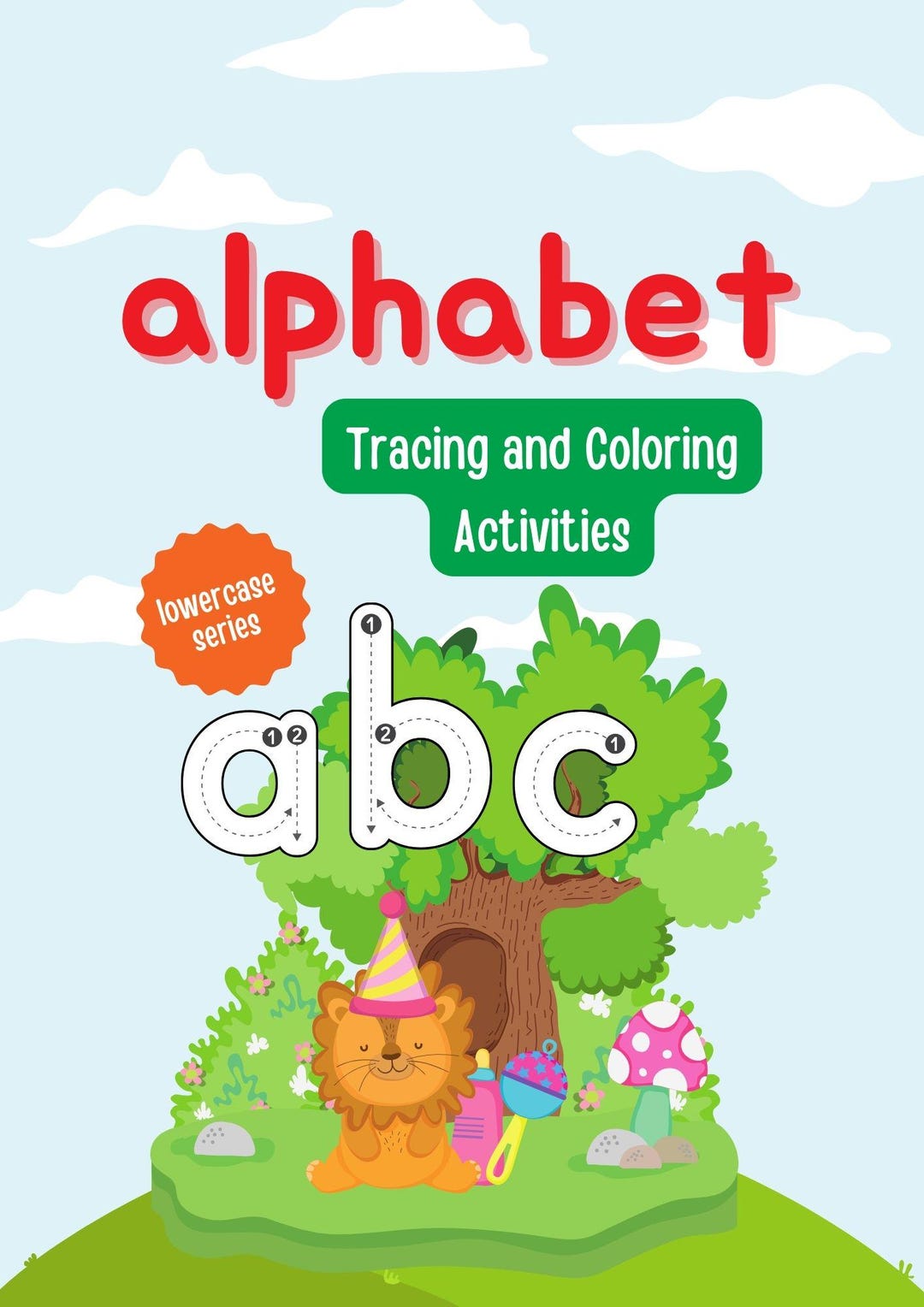 Lowercase Alphabet Coloring and Tracing Book for Kids – Abc Handwriting ...