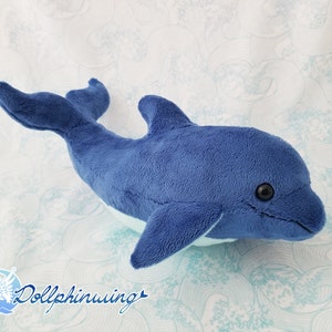 Dolphin Plushie Sewing Pattern PDF Download, Dolphin Plush Porpoise ...