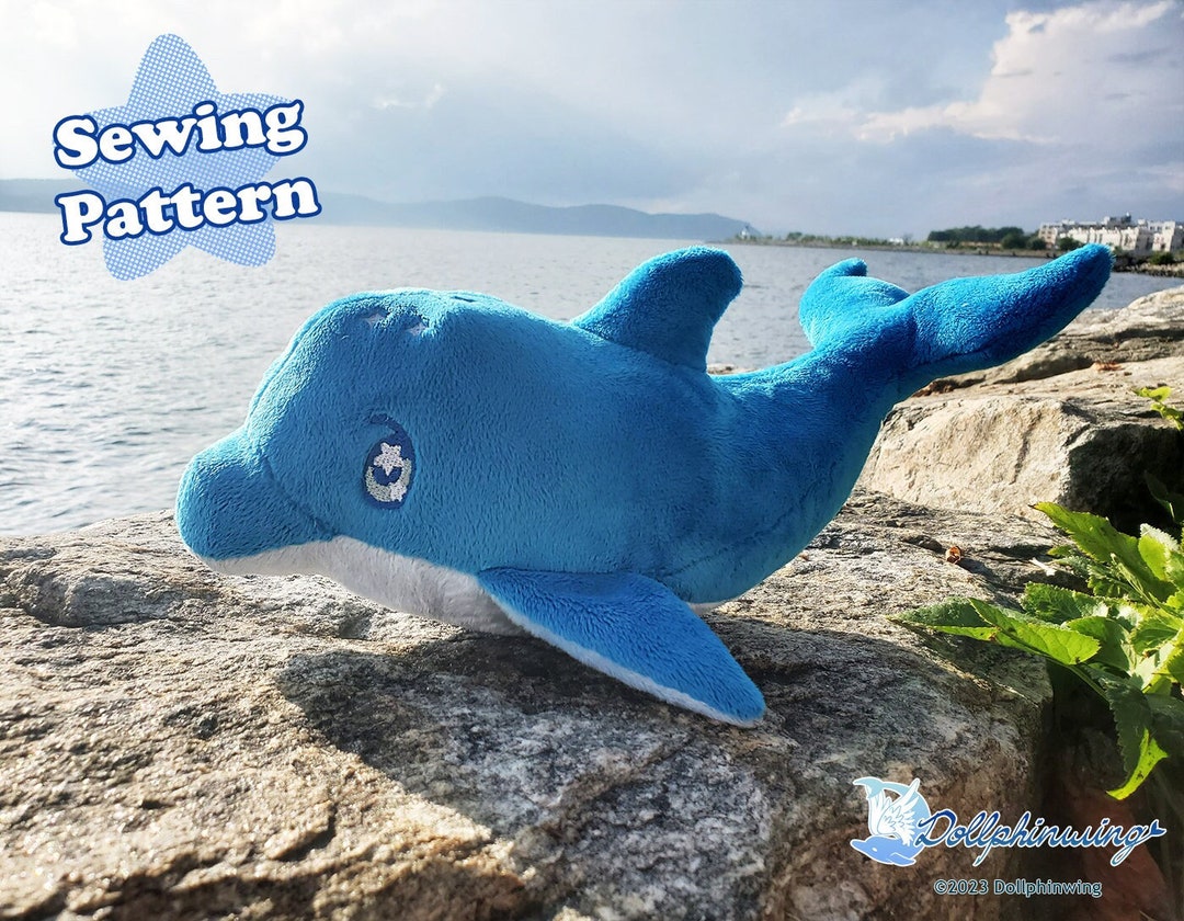 Dolphin Plushie Sewing Pattern PDF Download Dolphin Plush - Etsy
