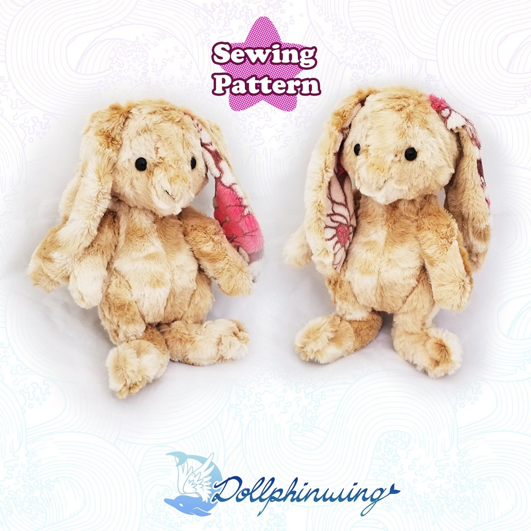 Bunny Plush Sewing Pattern, Rabbit Plushie PDF, Digital Download Softie ...