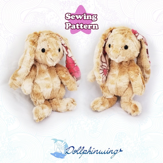Bunny Plush Sewing Pattern Rabbit Plushie PDF Digital - Etsy