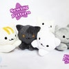 Cat Plush Sewing Pattern PDF Download, Feline Plushie Pattern, Cat ...