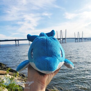 Dolphin Plushie Sewing Pattern PDF Download, Dolphin Plush Porpoise ...