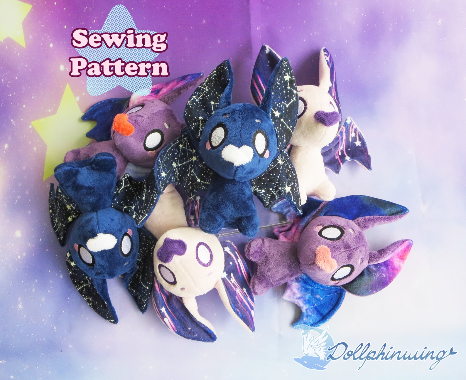 Bat Plush Sewing Pattern Bat Plushie Pattern PDF Pattern - Etsy