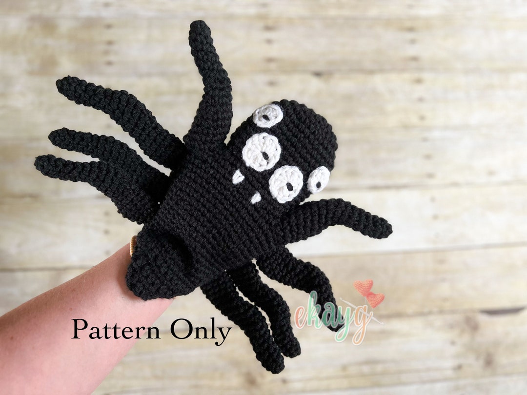 Crochet Pattern, Spider Hand Puppet - Etsy