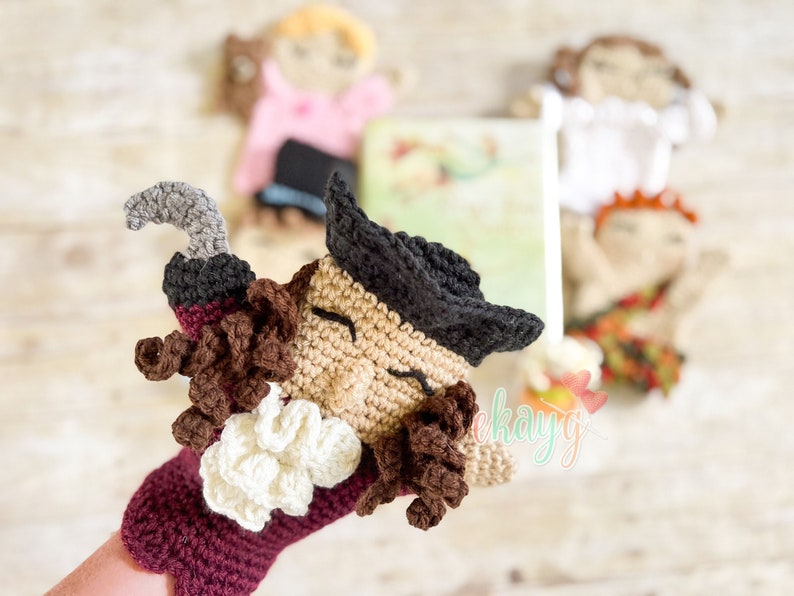 Crochet Pattern Captain Hook Hand Puppet Peter Pan and Wendy - Etsy