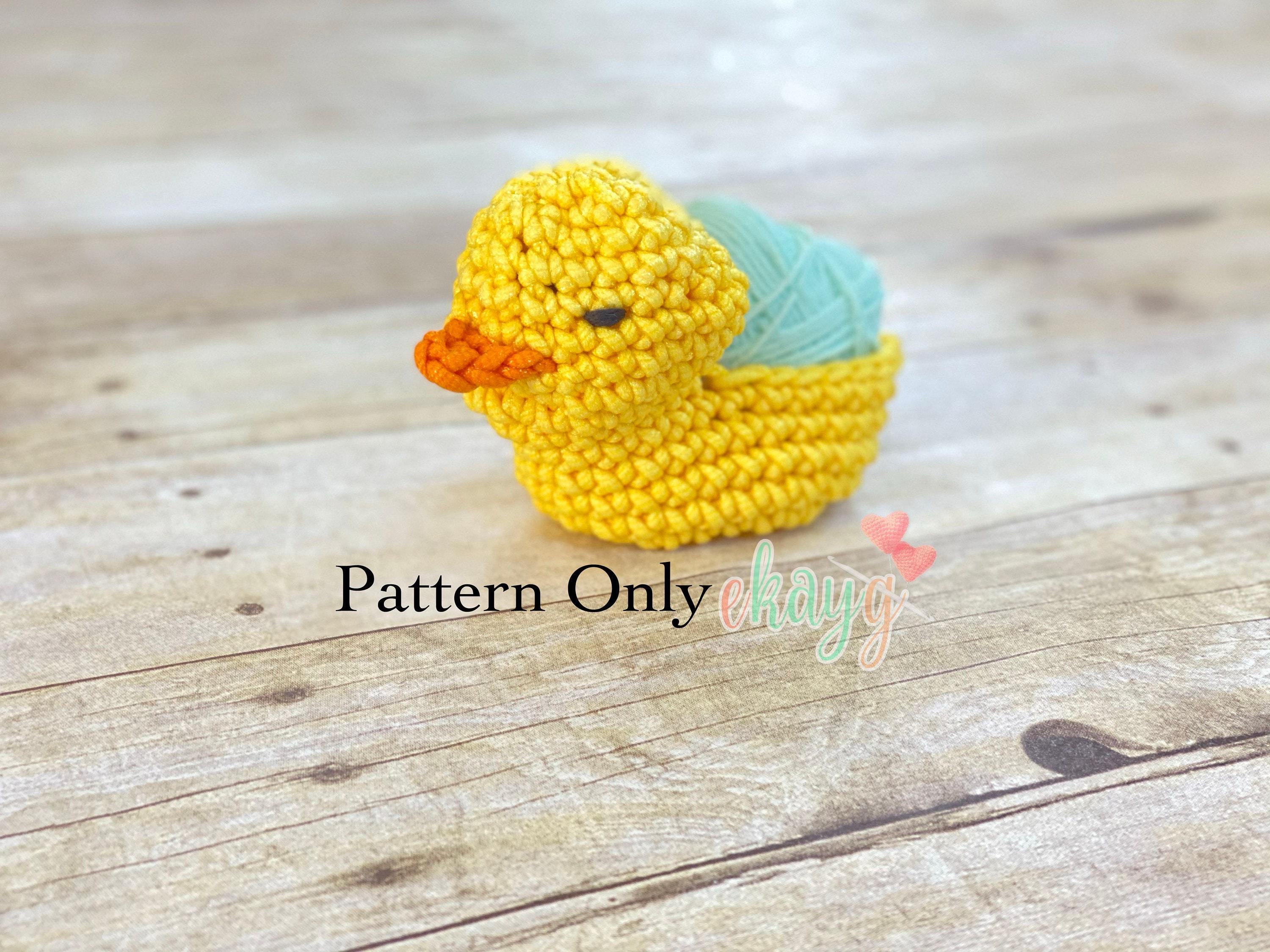 Crochet Pattern, Ducky Scrubby, Duck Basket - Etsy