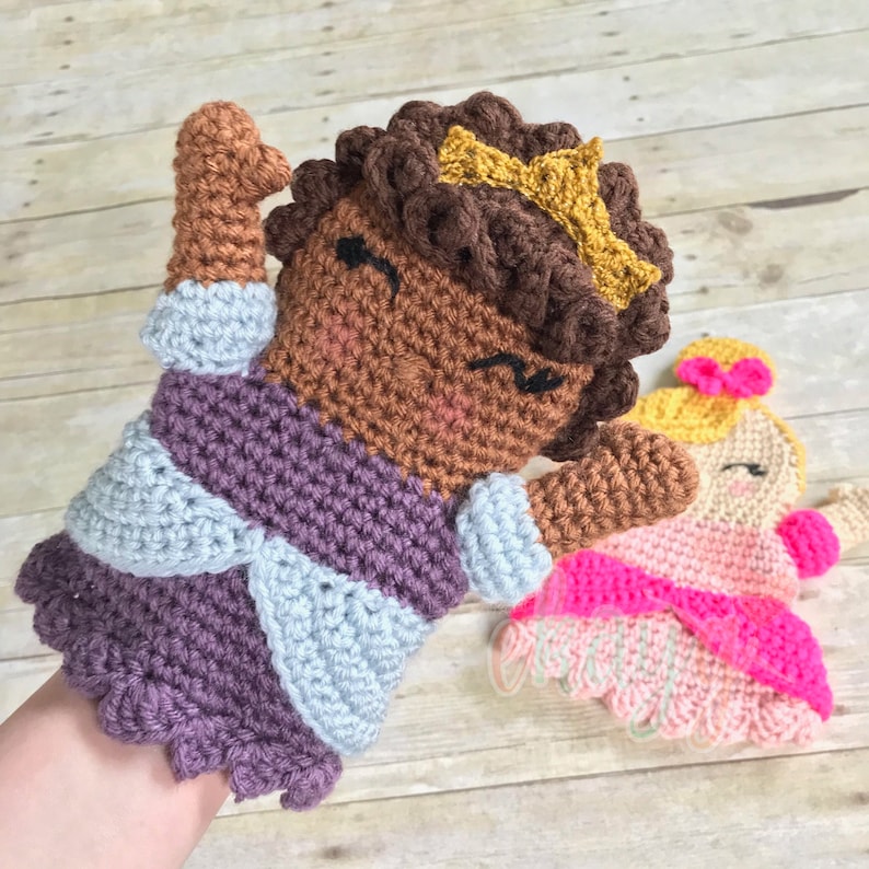 Crochet Pattern Princess Hand Puppet - Etsy