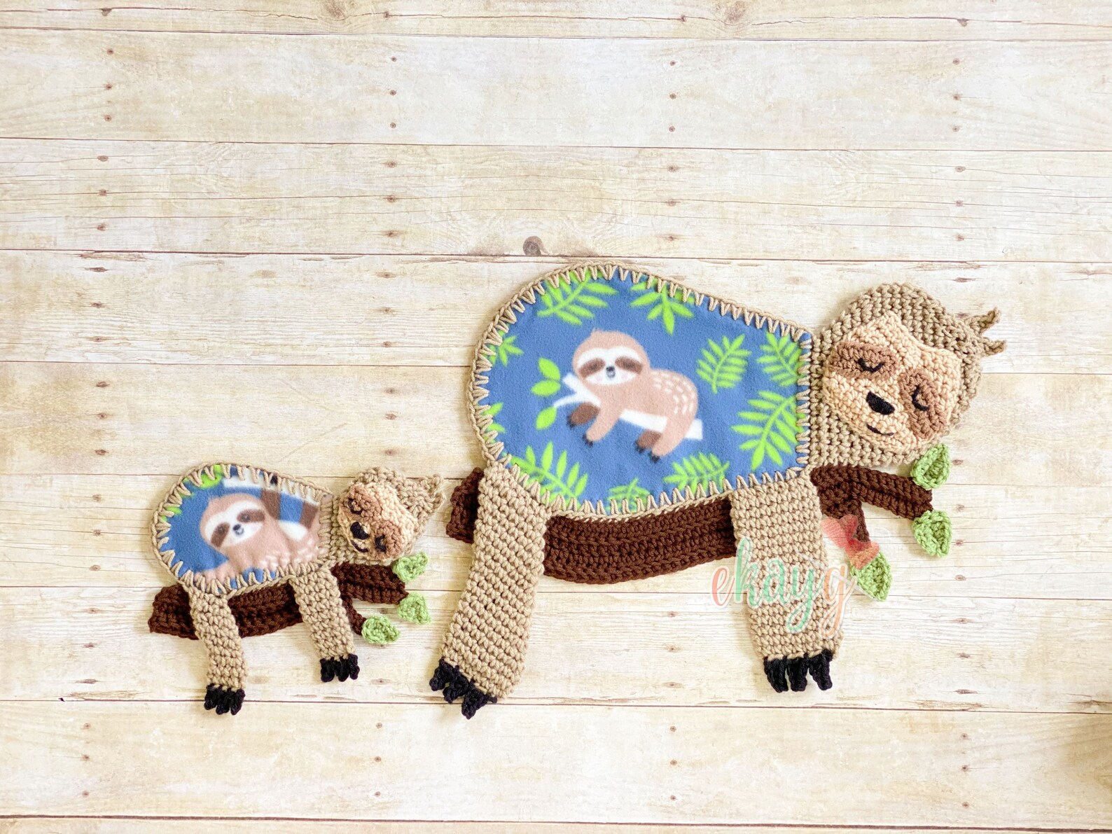 Crochet Patterns Sloth Toy Pattern Pack Sloth Loveys and - Etsy