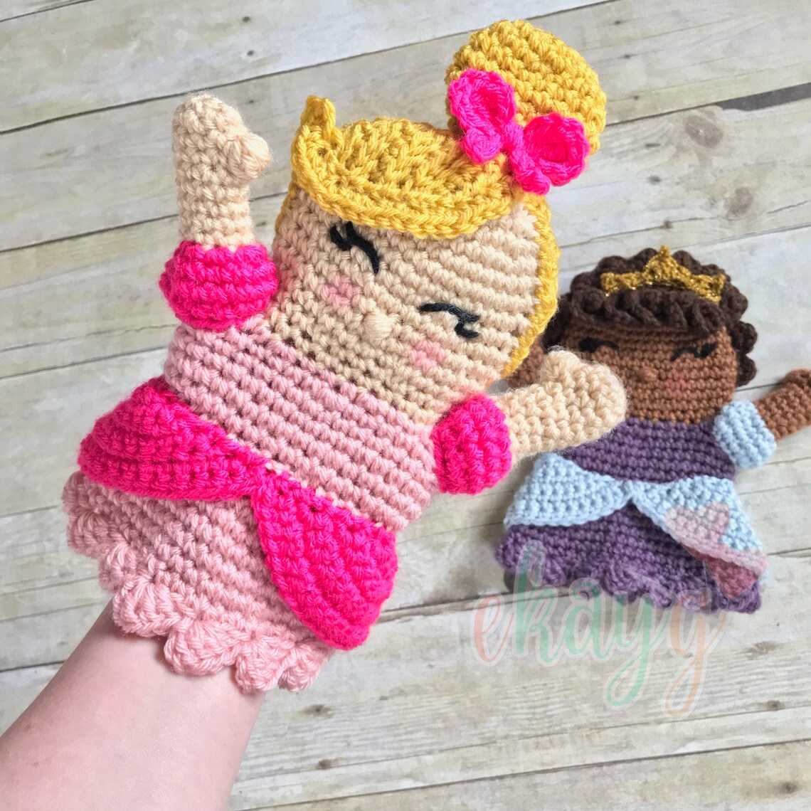 Crochet Pattern Princess Hand Puppet - Etsy