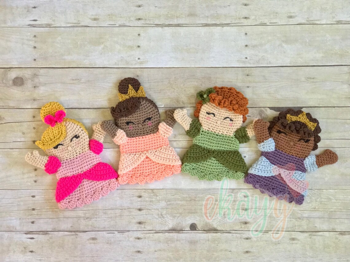 Crochet Pattern Princess Hand Puppet - Etsy