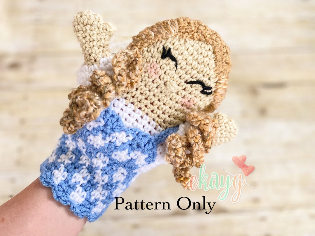 Crochet Pattern, Dorothy Hand Puppet, the Wonderful Wizard of Oz - Etsy