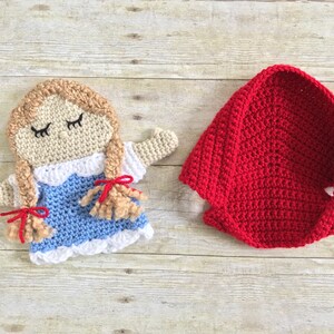 Crochet Pattern, Little Red Riding Hood Hand Puppet - Etsy