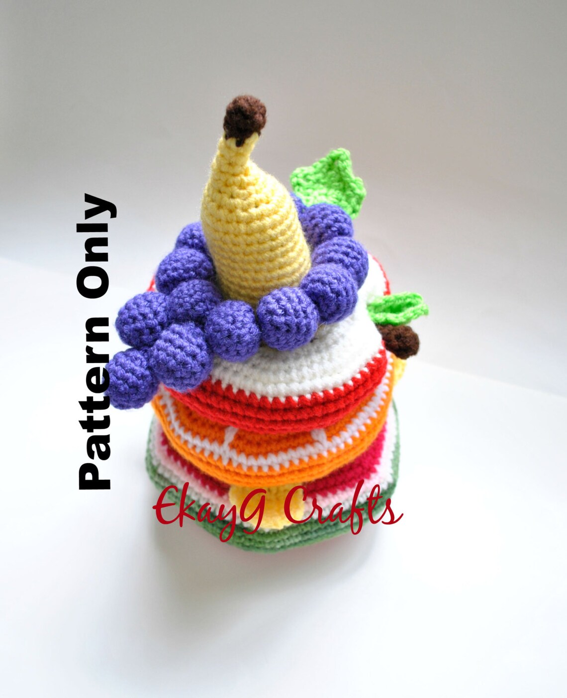 Crochet Pattern Fruit Salad Stacking Rings | Etsy