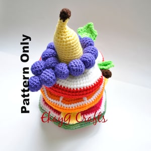 Crochet Pattern, Fruit Salad Stacking Rings - Etsy