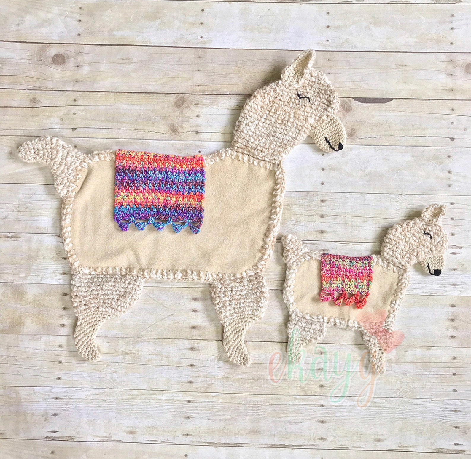 Crochet Patterns Llama Toy Pattern Pack Llama Loveys and | Etsy