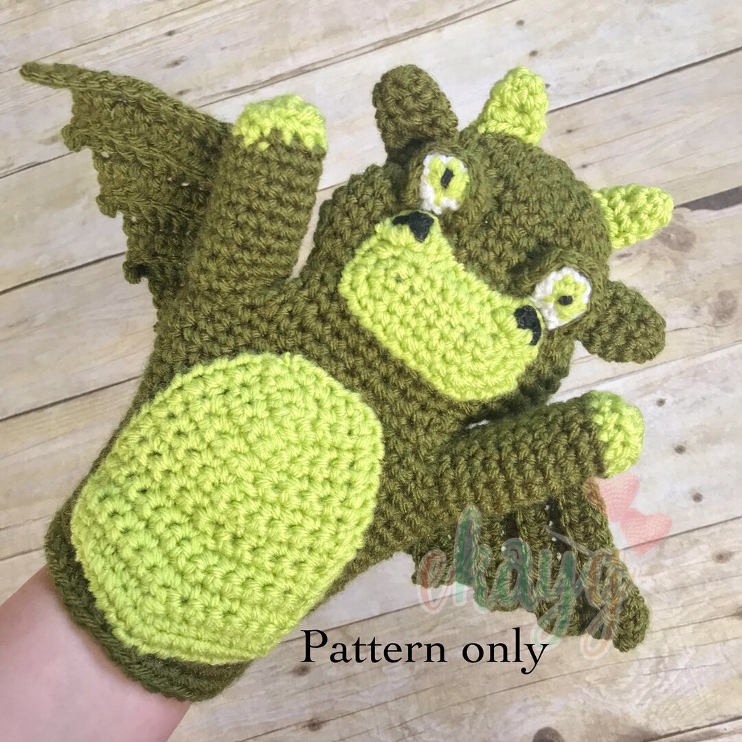 Crochet Pattern, Dragon Hand Puppet - Etsy