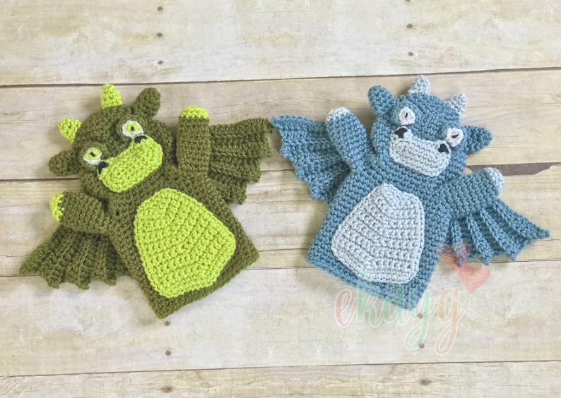 Crochet Pattern, Dragon Hand Puppet - Etsy